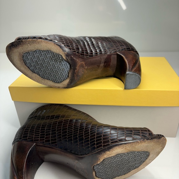 Salpy | Shoes | Salpy Hand Made Geneva Brown Scale Shoes Size 8 | Poshmark